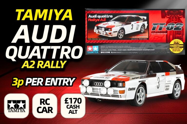 Win This Tamiya Audi Quattro RC Bundle for just 3p! - Redline Competitions