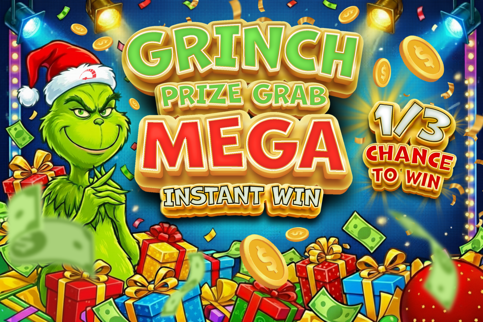 Grinch Prize Grab Mega Instant Win - Redline Competitions